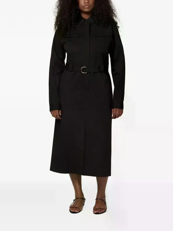 Another Tomorrow Belted Utility Dress