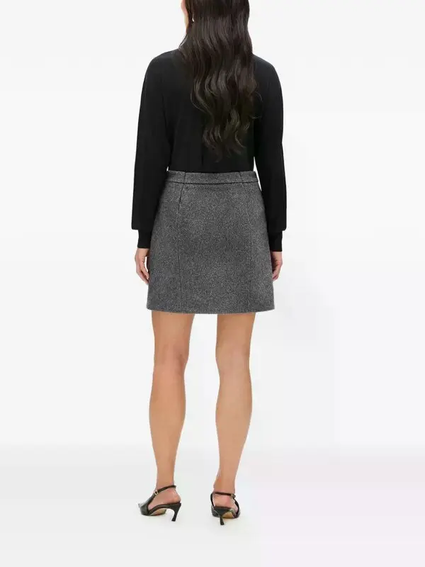 Another Tomorrow Tailored Cashmere Skirt