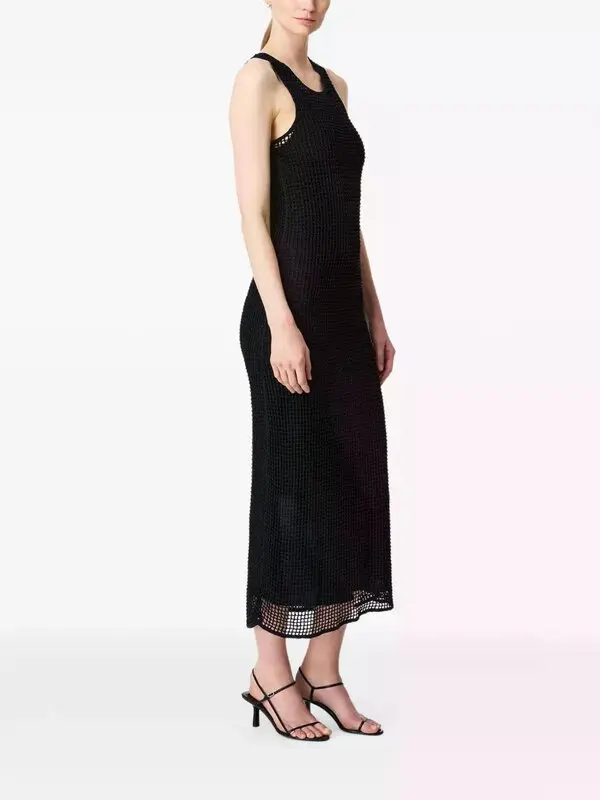 Another Tomorrow Bead-embroidered Midi Dress