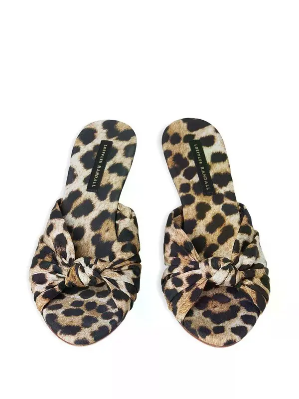 LOEFFLER RANDALL Marsy Leopard-print Wedge Sandals