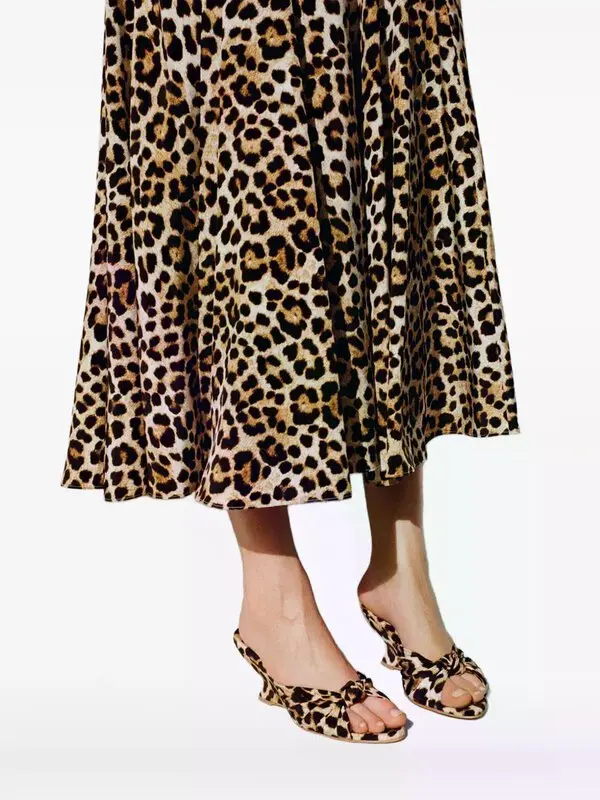 LOEFFLER RANDALL Marsy Leopard-print Wedge Sandals