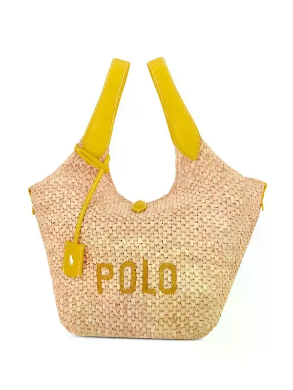 Polo Ralph Lauren Woven Tote Bag With Embroidered Logo