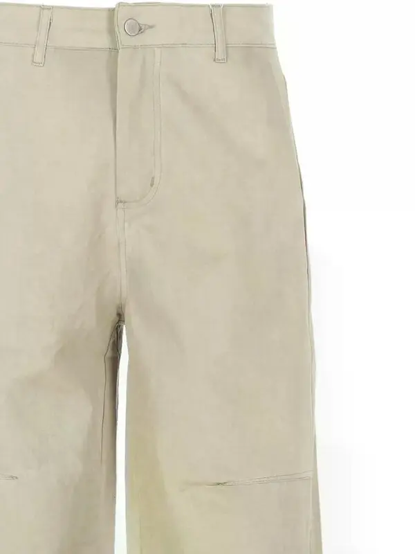 JAWS Scomodi Logo-embroidered Trousers - Neutrals