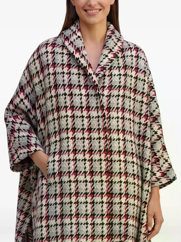 Ermanno Scervino Houndstooth Pattern Single-breasted Coat