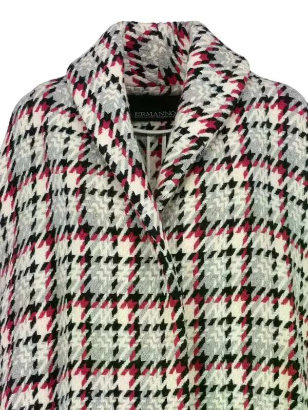 Ermanno Scervino Houndstooth Pattern Single-breasted Coat