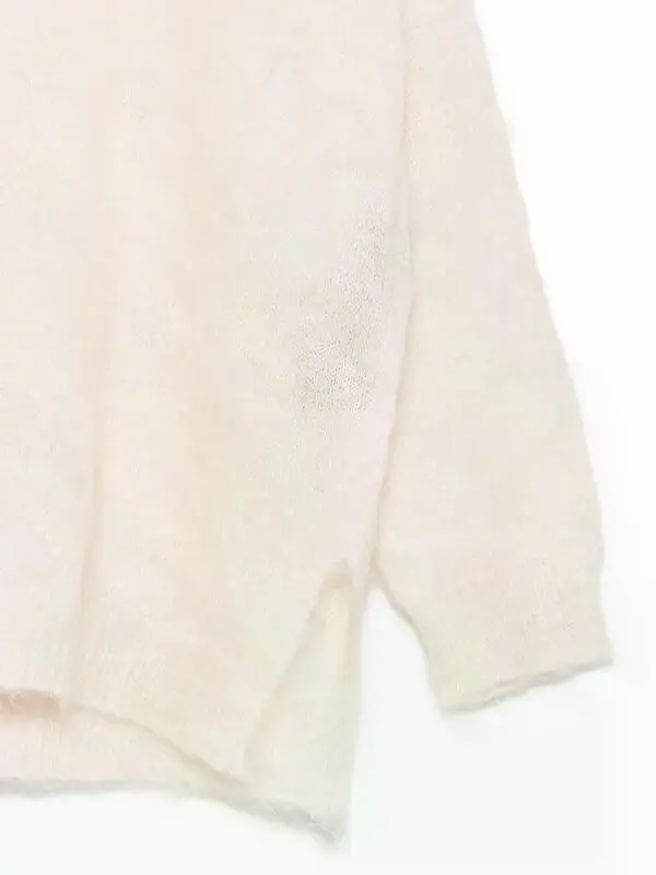D.exterior Side-slit Sweater