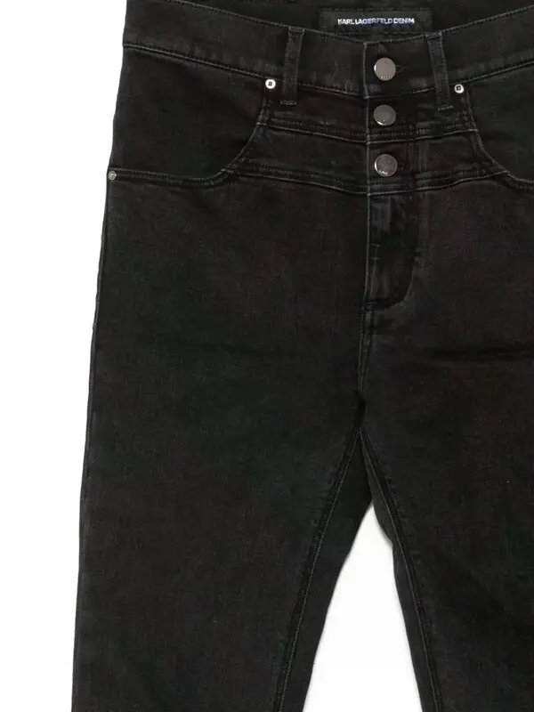 Karl Lagerfeld Button-fly Skinny Jeans