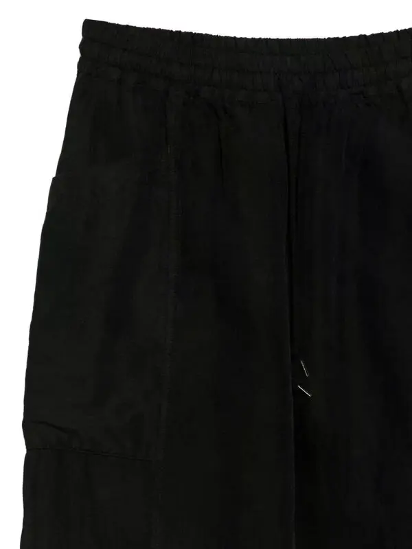 Comme Des Garçons Drawstring Elasticated-waist Trousers - Black