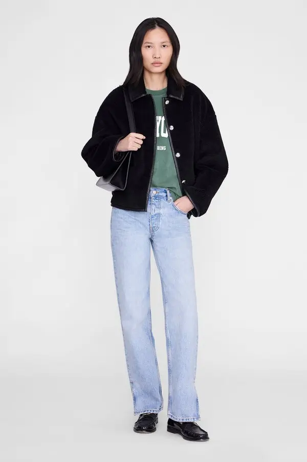 ANINE BING Cade Tee New York University - Cilantro