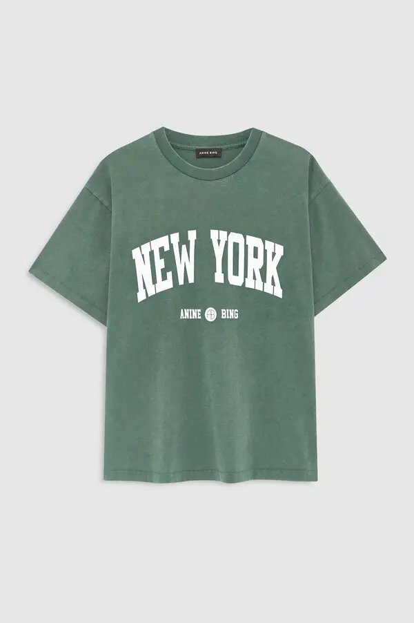 ANINE BING Cade Tee New York University - Cilantro