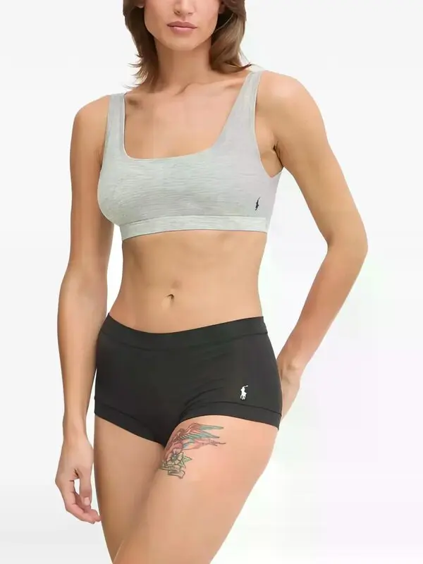 Polo Ralph Lauren Logo-embroidered Scoop-neck Bra