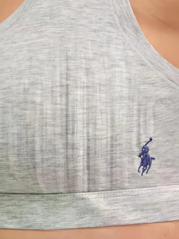 Polo Ralph Lauren Logo-embroidered Scoop-neck Bra