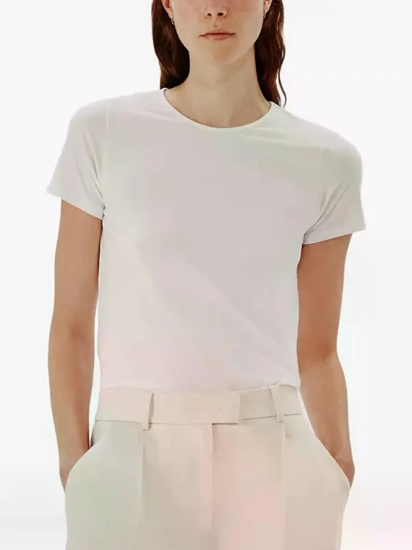 Another Tomorrow Fitted Jersey T-shirt