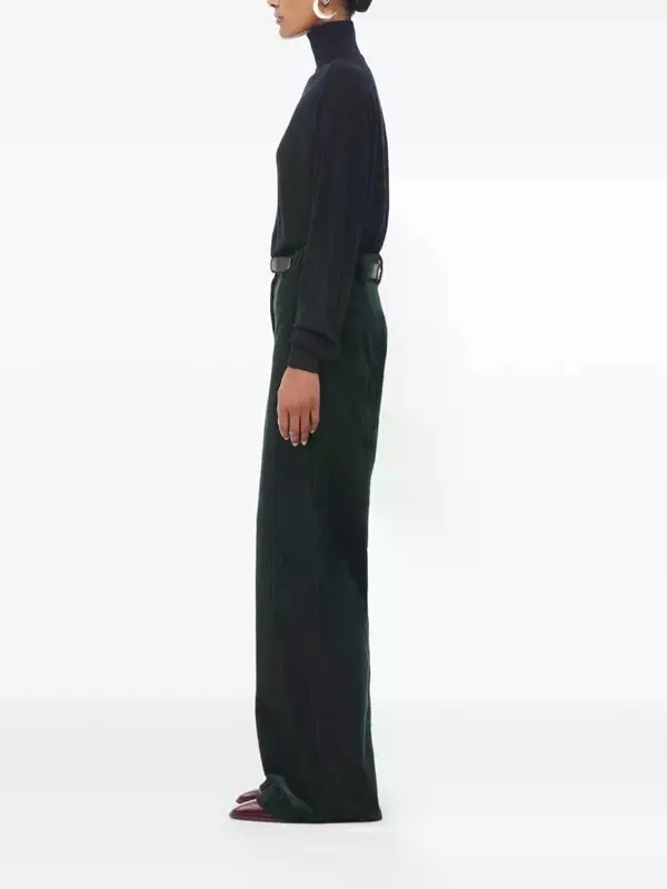 Another Tomorrow Fine-knit Turtleneck Long-sleeve Top