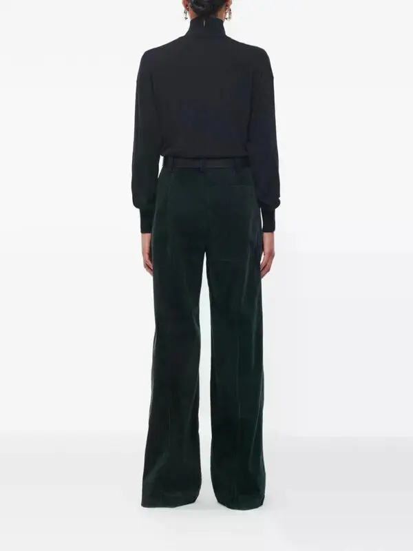 Another Tomorrow Fine-knit Turtleneck Long-sleeve Top