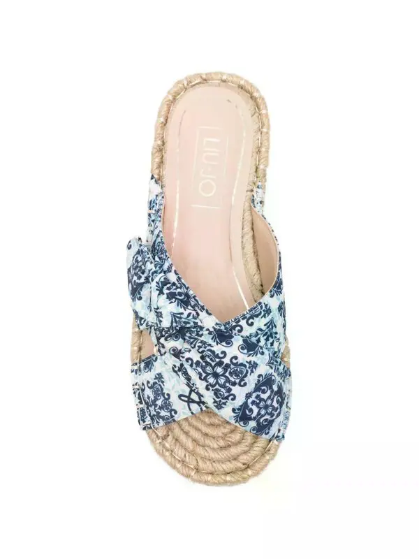 Liu Jo Paisley Print Braided Sandals