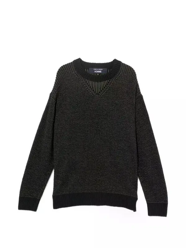 Comme Des Garçons Chunky Crew Neck Sweater