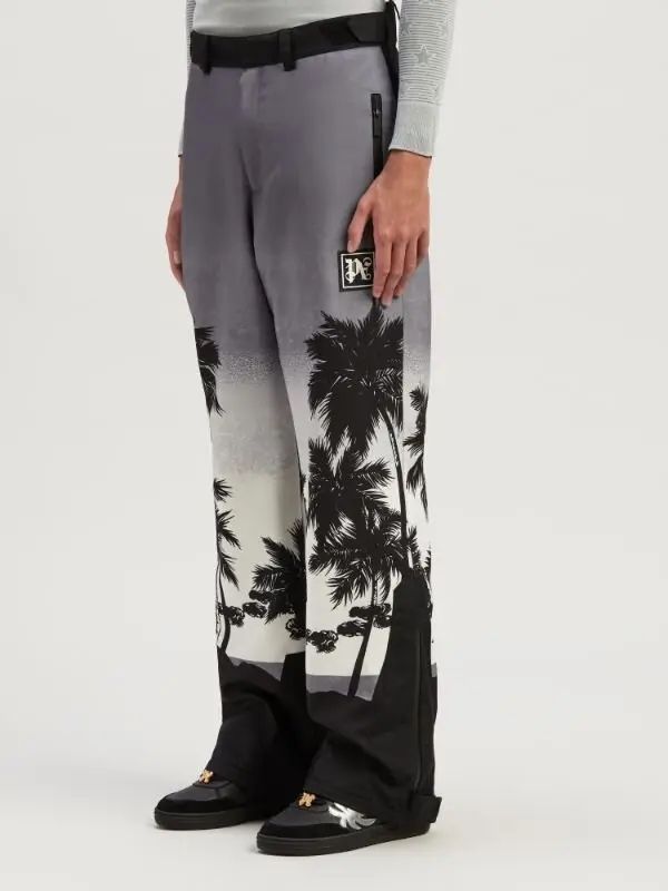 Palm Angels Palm Printed Straight Leg Padded Ski Bottoms