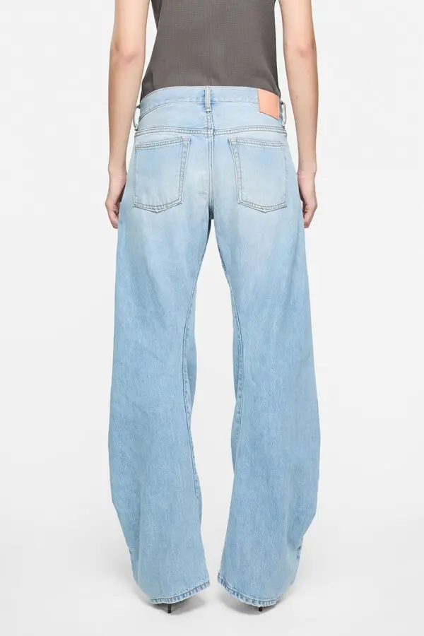 Acne Studios Light Wash Wide-leg Denim Trousers