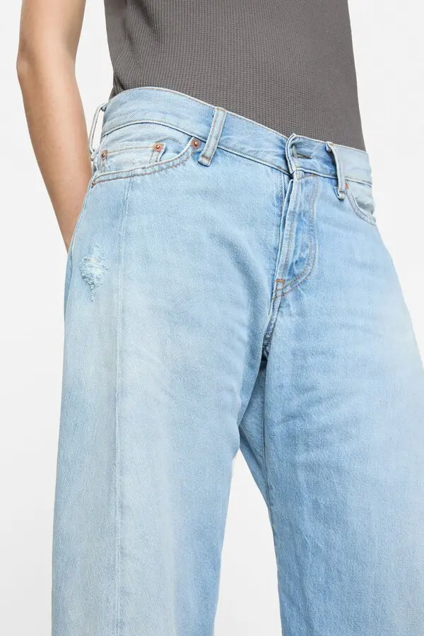 Acne Studios Light Wash Wide-leg Denim Trousers