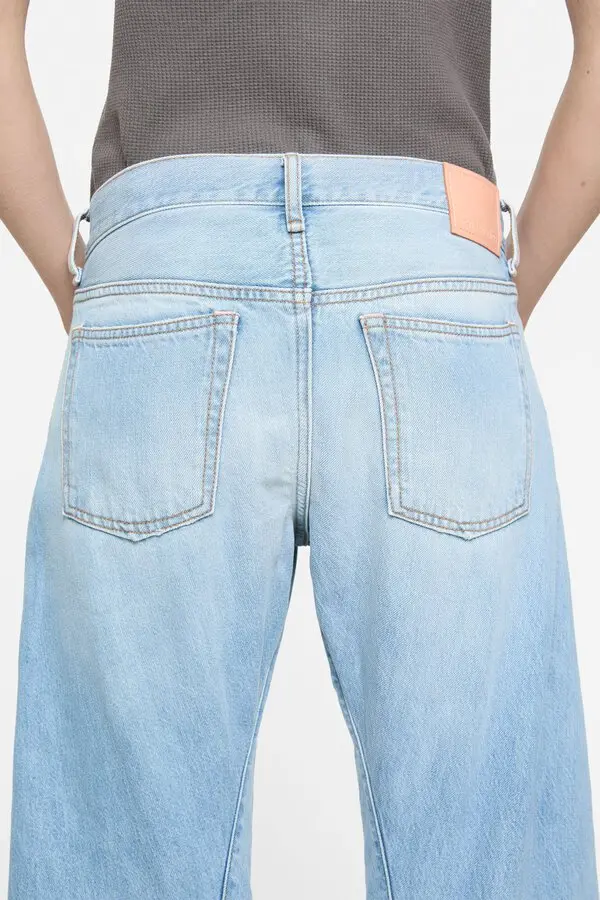 Acne Studios Light Wash Wide-leg Denim Trousers