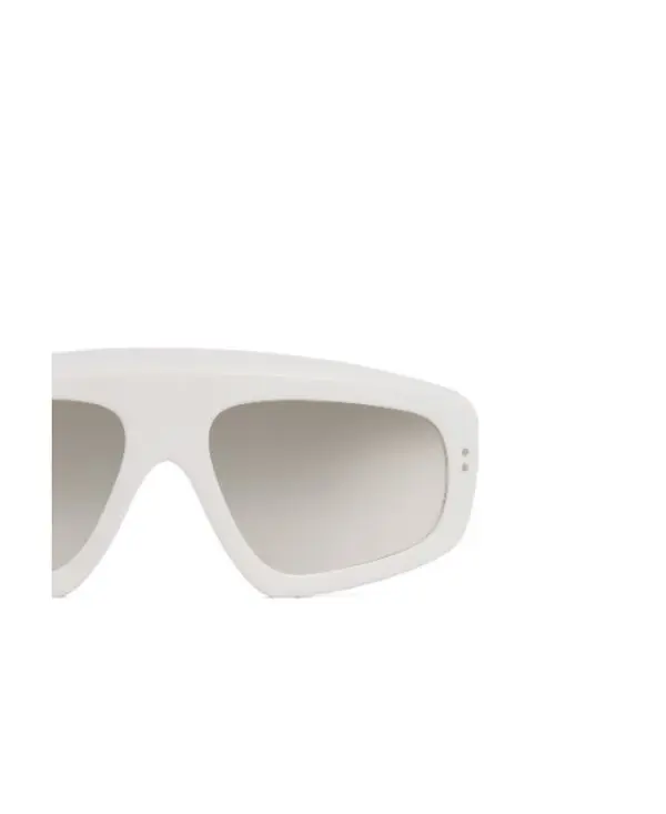 Celine Acetate Mask Frame Sunglasses With Mirror Lenses