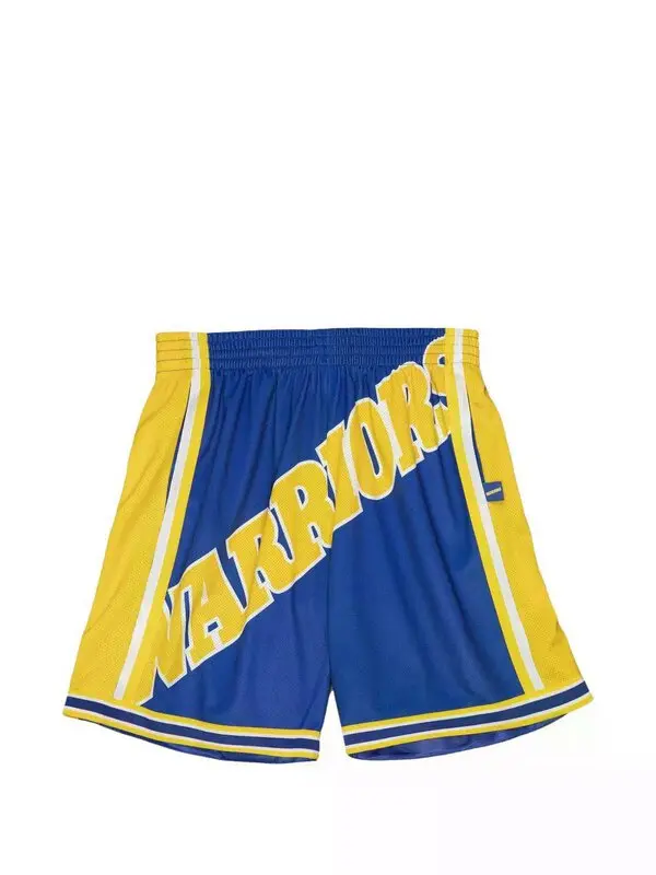 Mitchell & Ness Nba Golden State Warriors Blown Out Fashion Shorts - Blue