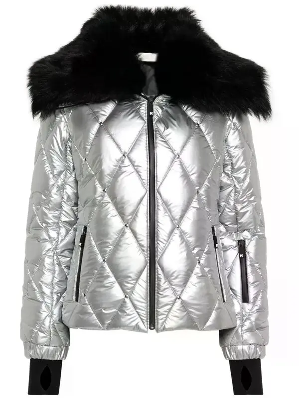 Palm Angels Reflective Quilted Ski Jacket