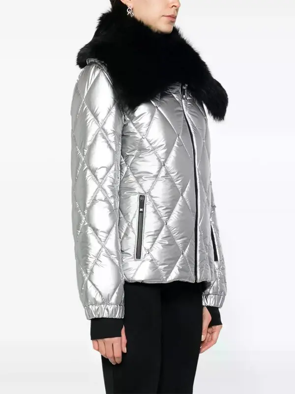 Palm Angels Reflective Quilted Ski Jacket
