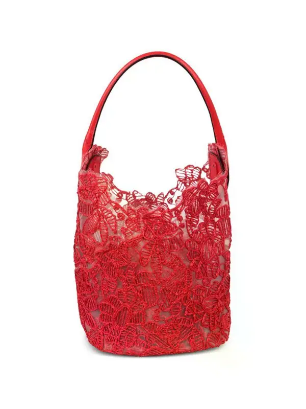 Ermanno Scervino Floral Lace Bucket Bag