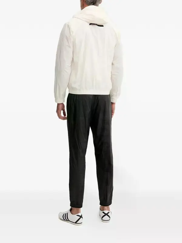EA7 Grid-pattern Track Pants