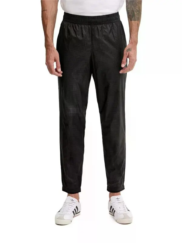 EA7 Grid-pattern Track Pants