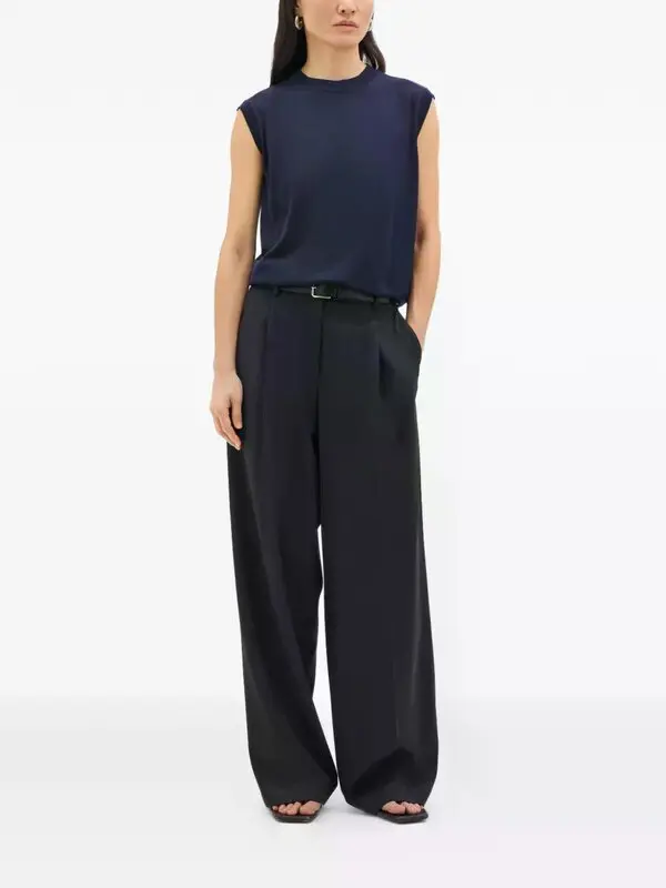 Another Tomorrow Sleeveless Wool Top
