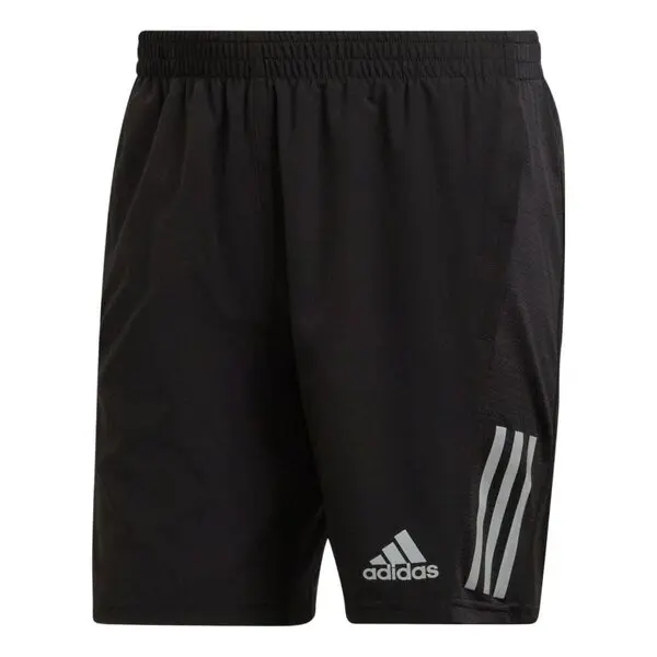 Adidas Solid Color Loose Elastic Waistband Breathable Shorts Japanese Version Black - Multi-color