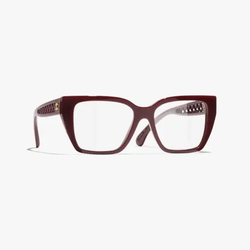 Chanel Butterfly Eyeglasses - Burgundy