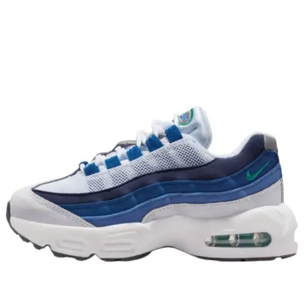 Nike Max 95 Big Bubble Sneakers - White/emerald Green/lake Blue