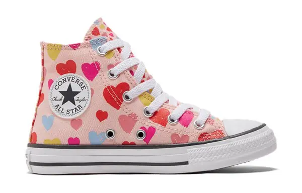 CONVERSE Chuck Taylor All Star High Top Heart Print Sneakers