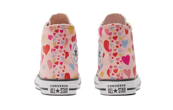 CONVERSE Chuck Taylor All Star High Top Heart Print Sneakers