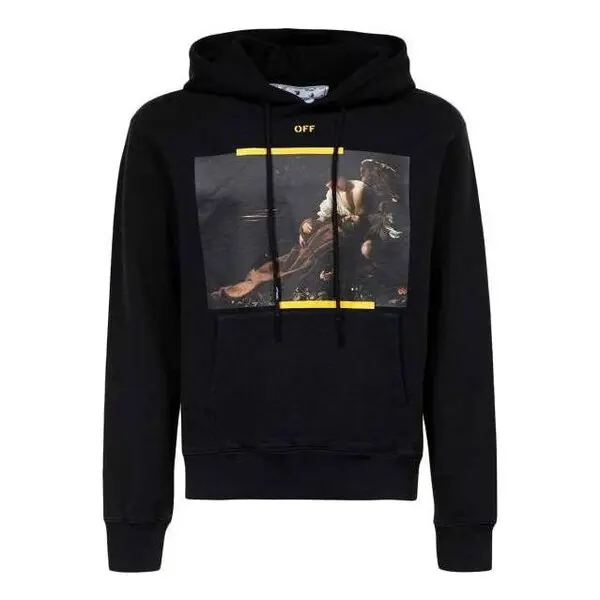 Off-White Caravaggio Graphic Hoodie - Black/white