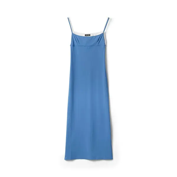 Miu Miu Stretch Jersey Jacquard Logo Midi Dress