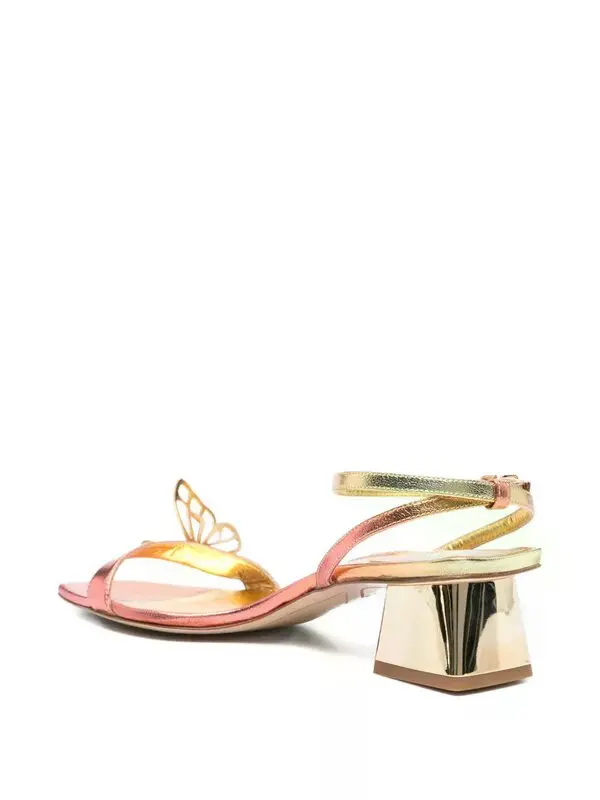 SOPHIA WEBSTER Metallic Leather Butterfly Sandals