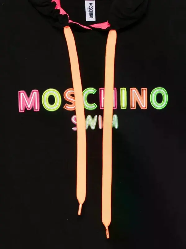 Moschino Print Drawstring Mini Dress