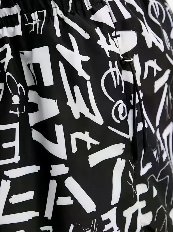 EA7 Graphic Print Swim Shorts