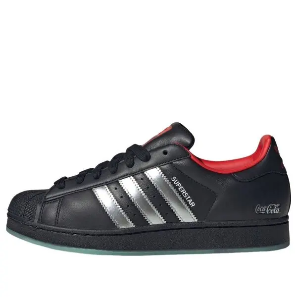 Adidas X Coca-cola Superstar Sneakers - Black/metallic Silver