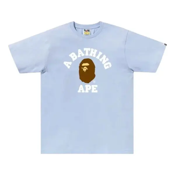 A BATHING APE College T-shirt - Sax