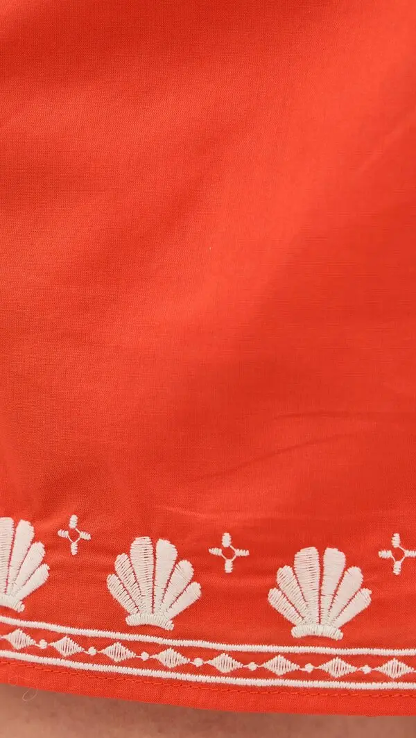 Z Supply Embroidered Cotton Shorts