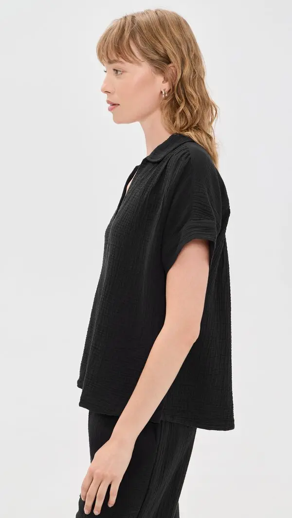Faherty Brand Dune Cotton Gauze Zoe Top