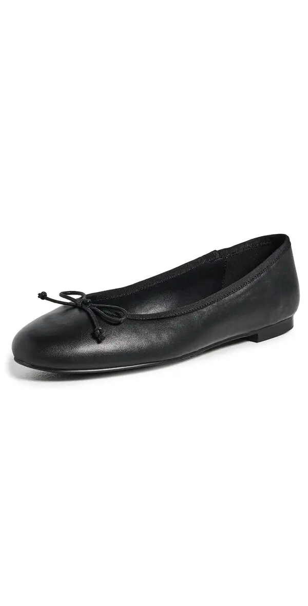 TONY BIANCO Comma Ballet Flats - Black Nappa