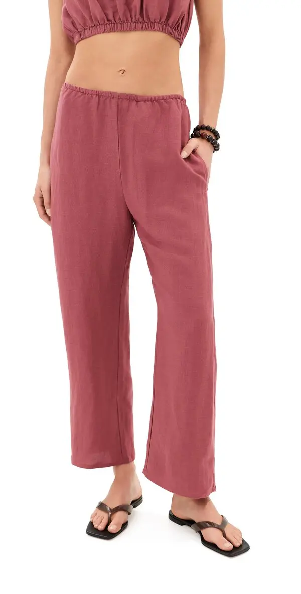 LE BOP Kelsey Pants - Marsala