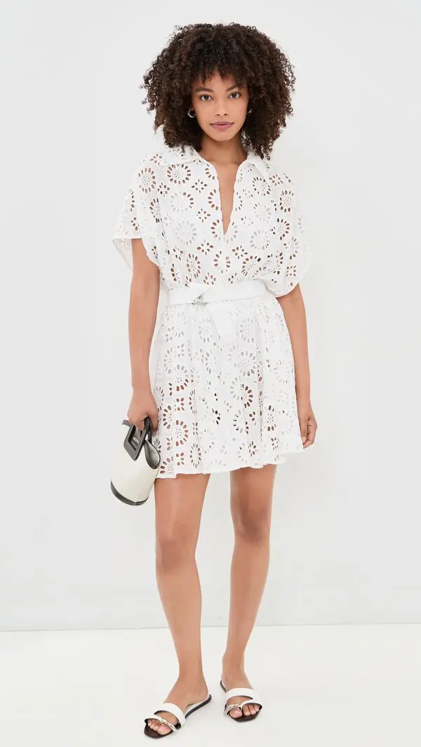 Norma Kamali Flared Shirt Mini Dress